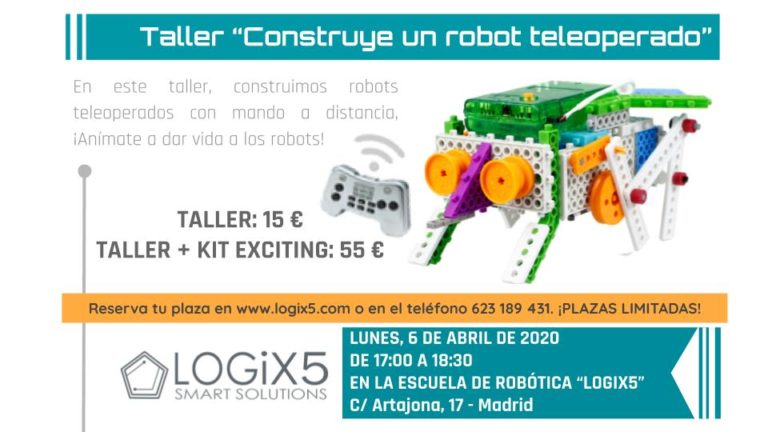 Construye un robot teleoperado – Robótica Educativa Logix5